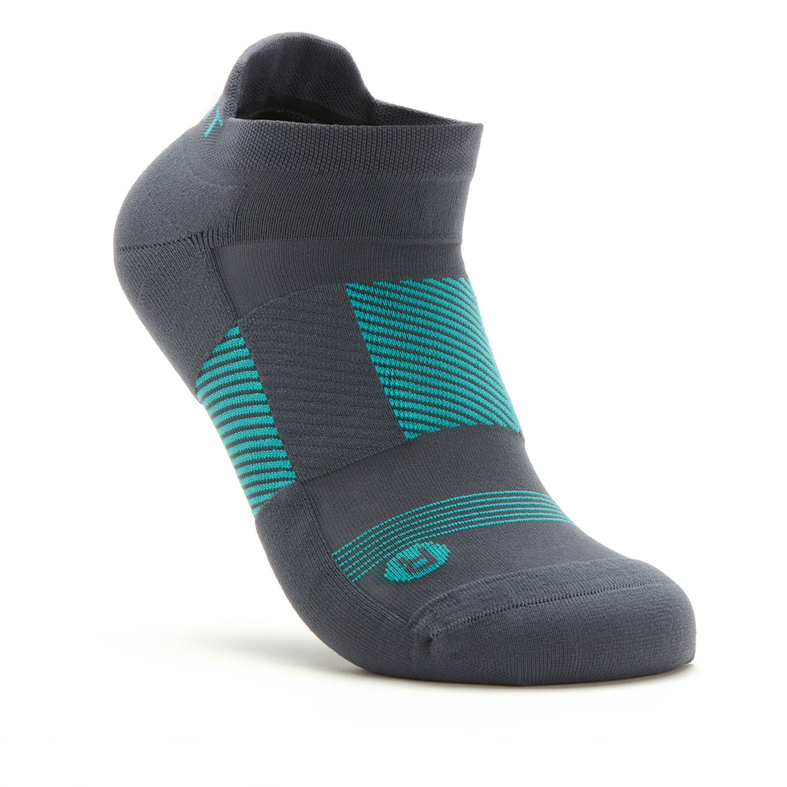 Q-FLOW™ GREY/TEAL ARCH COMPRESSION SOCKS – TRAQ by Alegria